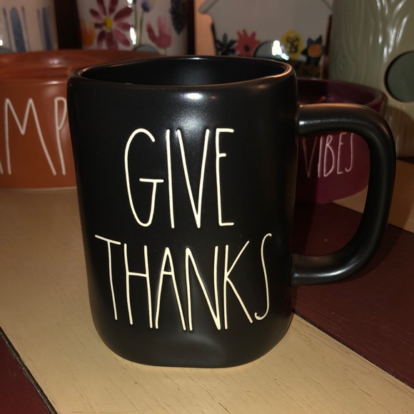 Rae Dunn | Kitchen | Rae Dunn Give Thanks Mug Black | Poshmark